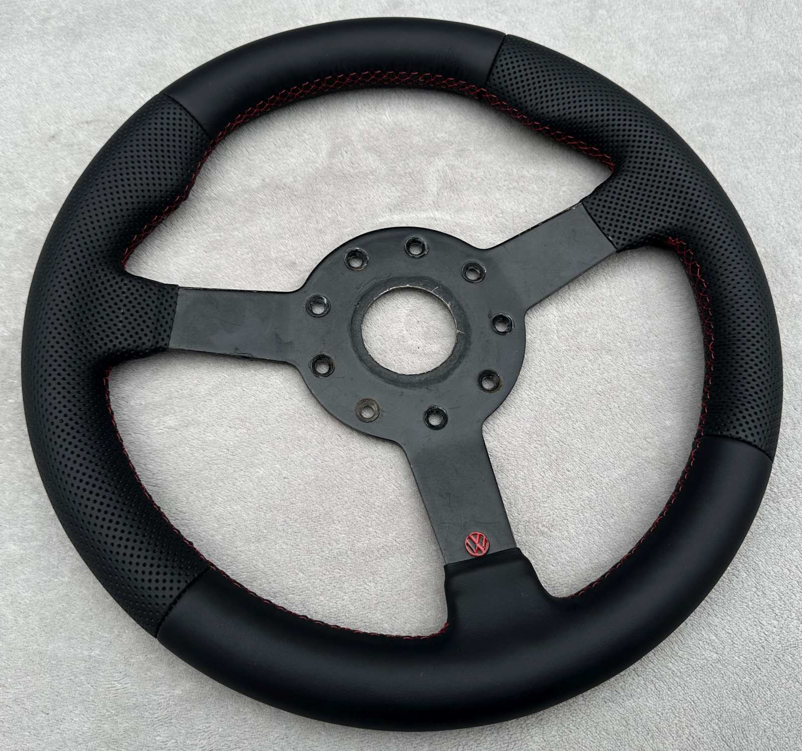 Lenkrad neu beziehen für VW Käfer GSR Sport-mit Daumenauflagen anbringen Lederle | Lenkräder ...